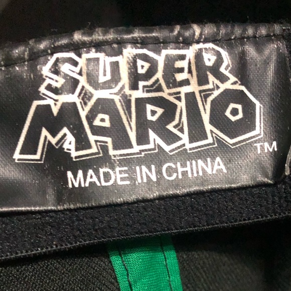 Nintendo | Other | Super Mario Up Mushroom Black Green Spandex Fitted ...